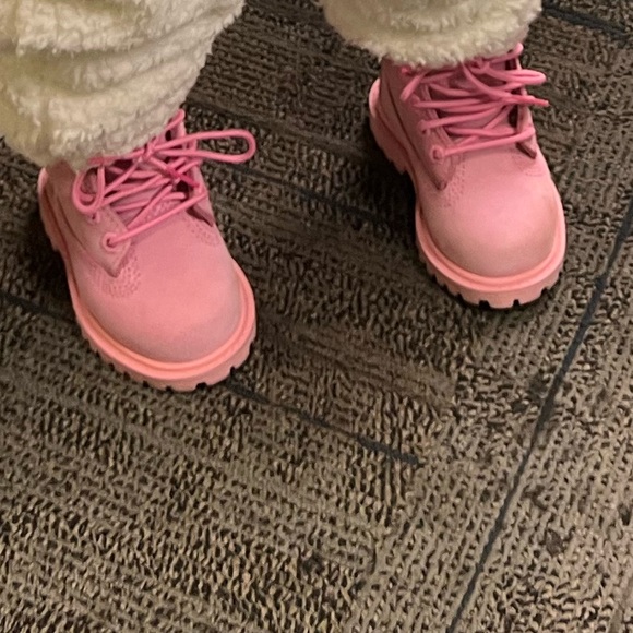 Timberland | Shoes | Pink Timbs 4c | Poshmark